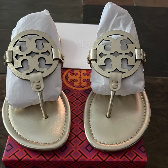 Tory Burch | Shoes | Tory Burch Original Miller Gold Sandals | Poshmark